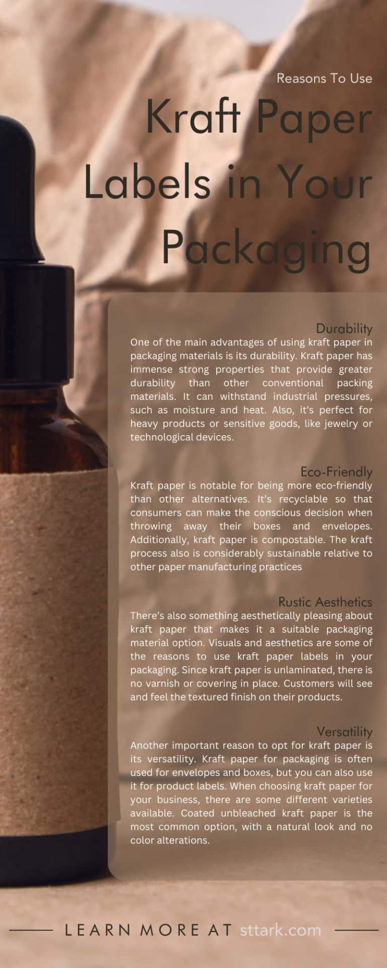 Reasons To Use Kraft Paper Labels in Your Packaging | Sttark